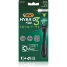 BIC FLEX3 Hybrid Sensitive Scheerapparaat + 2 Scheermesjes | notino.nl