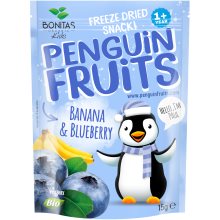 Bonitas Penguin Fruits Banana & Blueberry mrazem sušené ovoce v BIO ...