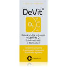DeVit Vitamín D3 vitamin D pro normální funkci imunitního systému ...