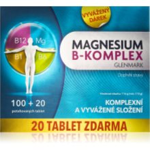 Glenmark Magnesium B-komplex tablety pro podporu zdraví nervové ...