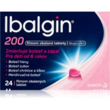 Ibalgin Ibalgin 200mg filmom obalené tablety na zníženie horúčky a ...