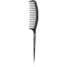 Janeke Carbon Fibre Fashion Comb with a long tail and wavy frame Comb ...
