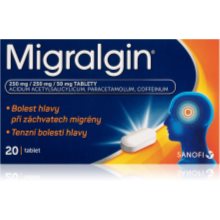 Migralgin Migralgin 250MG/250MG/50MG TBL NOB 20(2X10) I tablety | notino.cz
