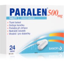 Paralen 500 mg tablety ke snížení horečky a tlumení bolesti | notino.cz