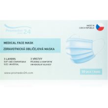 Promedor24 Zdravotnická obličejová rouška třívrstvá bílá Disposable ...