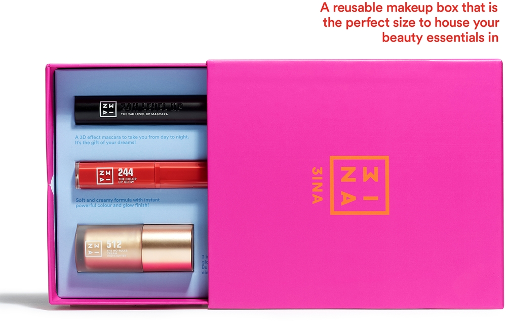 3INA Kit The Glow One набір декоративної косметики у подарунковому ...