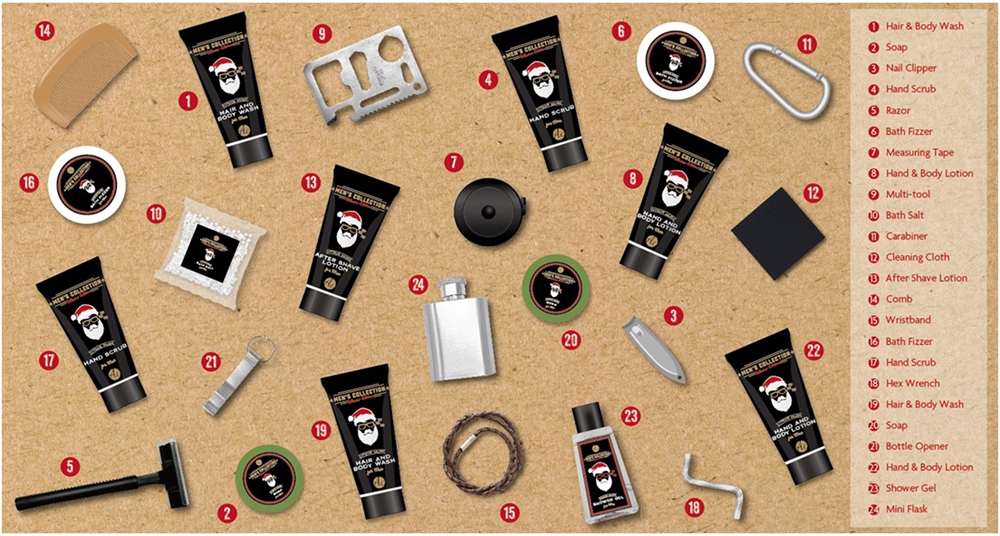 Accentra Men's Collection Winter Edition calendario dell'Avvento per ...