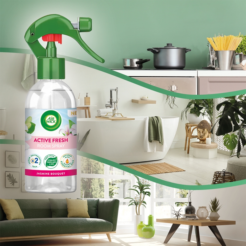 Air Wick Active Fresh Spray Jasmine Bouquet room spray with jasmine ...