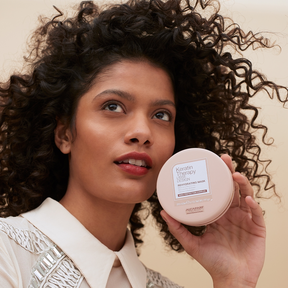 Alfaparf Milano Keratin Therapy Lisse Design Rehydrating Mask for shiny ...