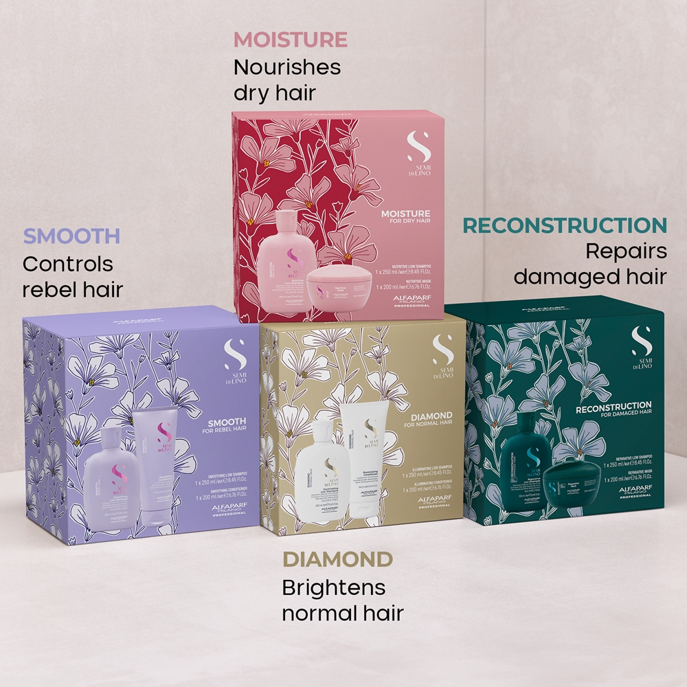 Alfaparf Milano Semi di Lino Moisture Kit zestaw do bardzo suchych włosów