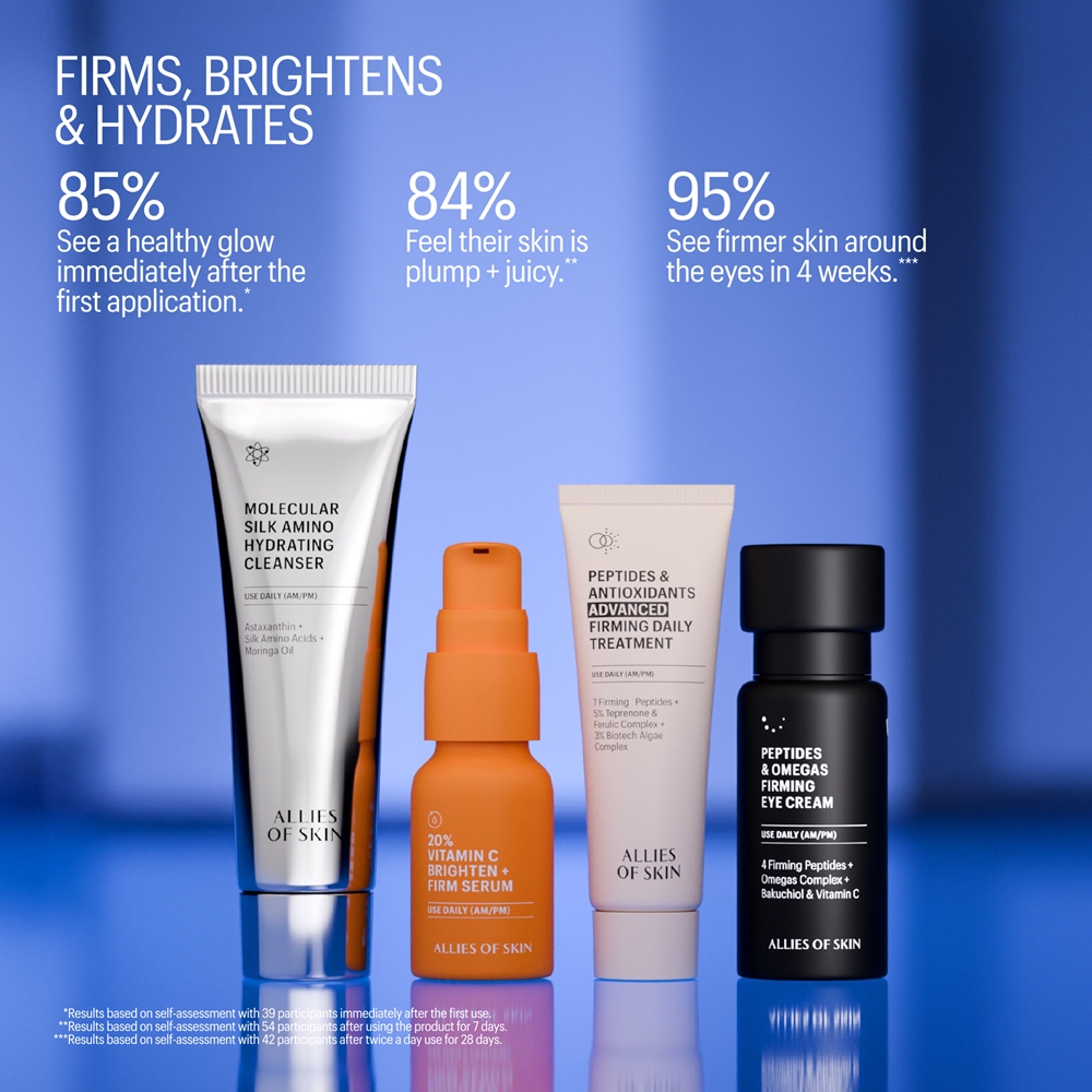 Allies of Skin Firm & Glow Routine gift set to brighten and smooth the ...