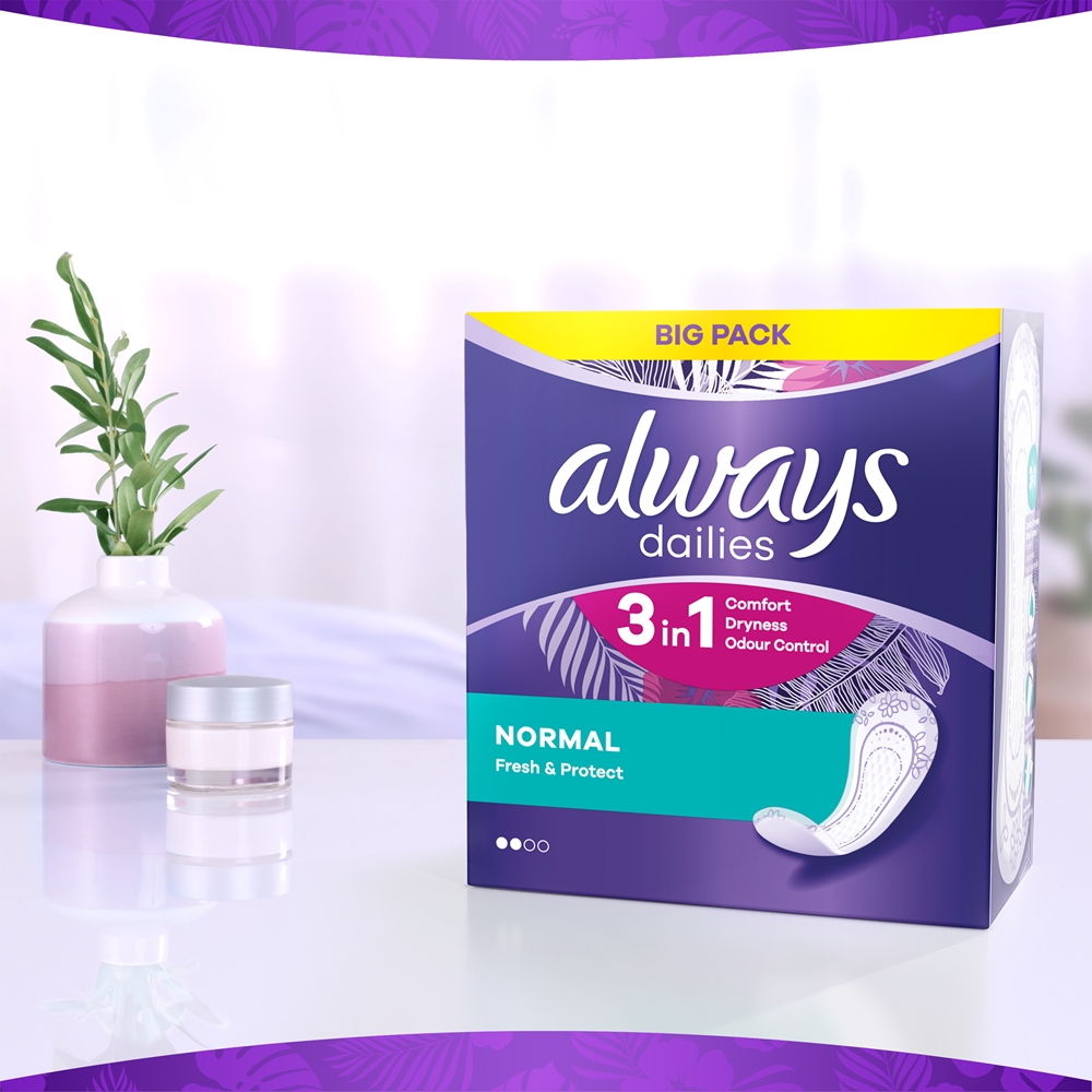 Always Dailies Normal Fresh & Protect panty liners | notino.co.uk