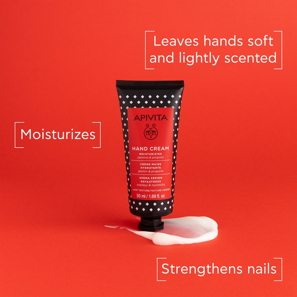 Apivita Hand Care Hand Cream Propolis Light texture crema idratante ...