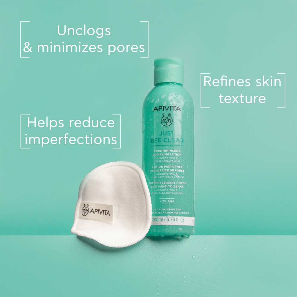 Apivita Just Bee Clear Pore Minimizing Lotion creme corporal para poros ...