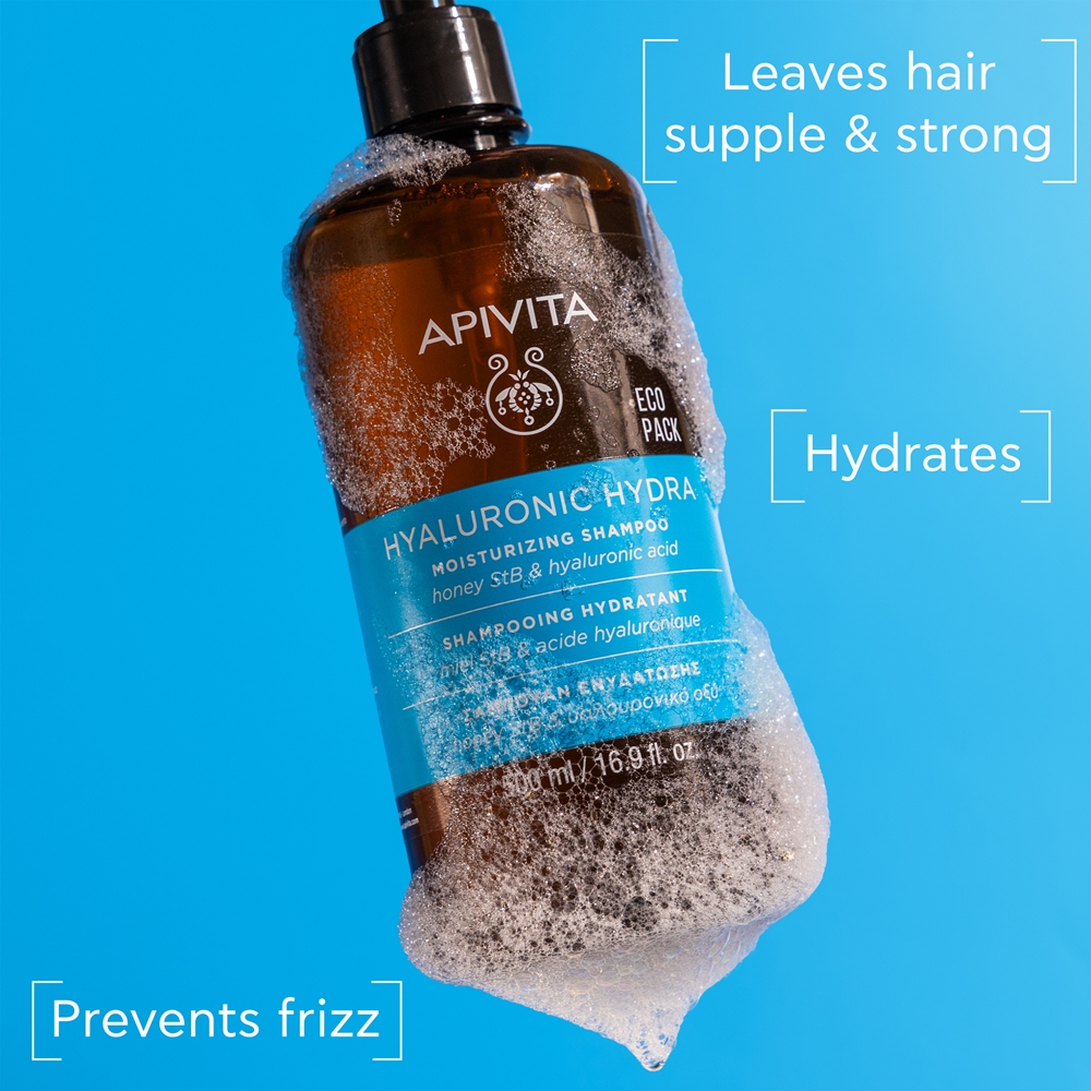 Apivita Hyaluronic Hydra Moisturizing Shampoo Moisturizing Shampoo ...