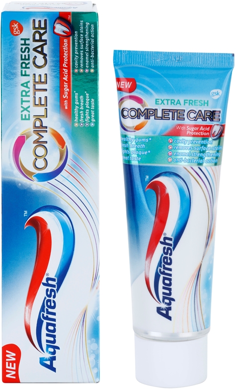 Aquafresh Complete Care Extra Fresh Zahnpasta mit Fluor für frischen ...