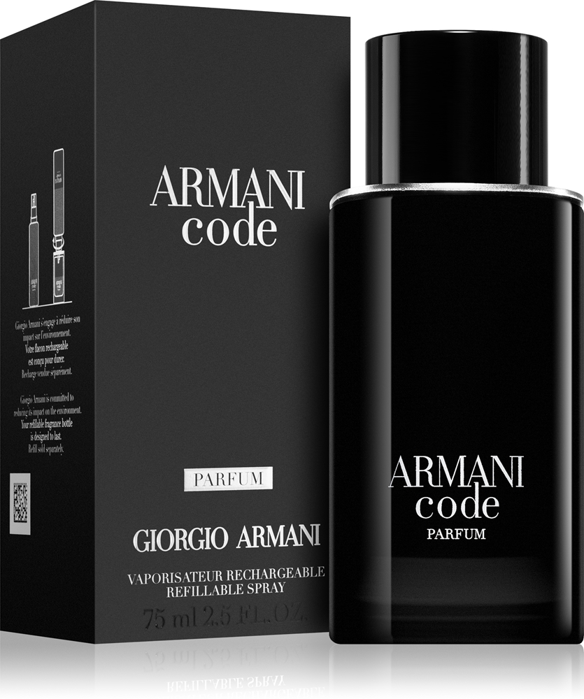 Armani Code Parfum perfume refillable for men | notino.co.uk