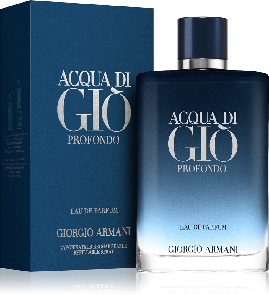 Armani Acqua di Giò Profondo Eau de Parfum ricaricabile per uomo ...