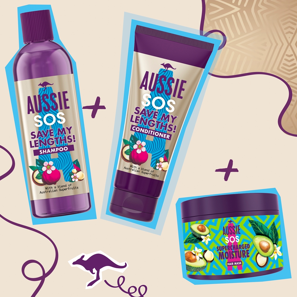 Aussie SOS Supercharged Moisture Maske für die Haare | notino.at