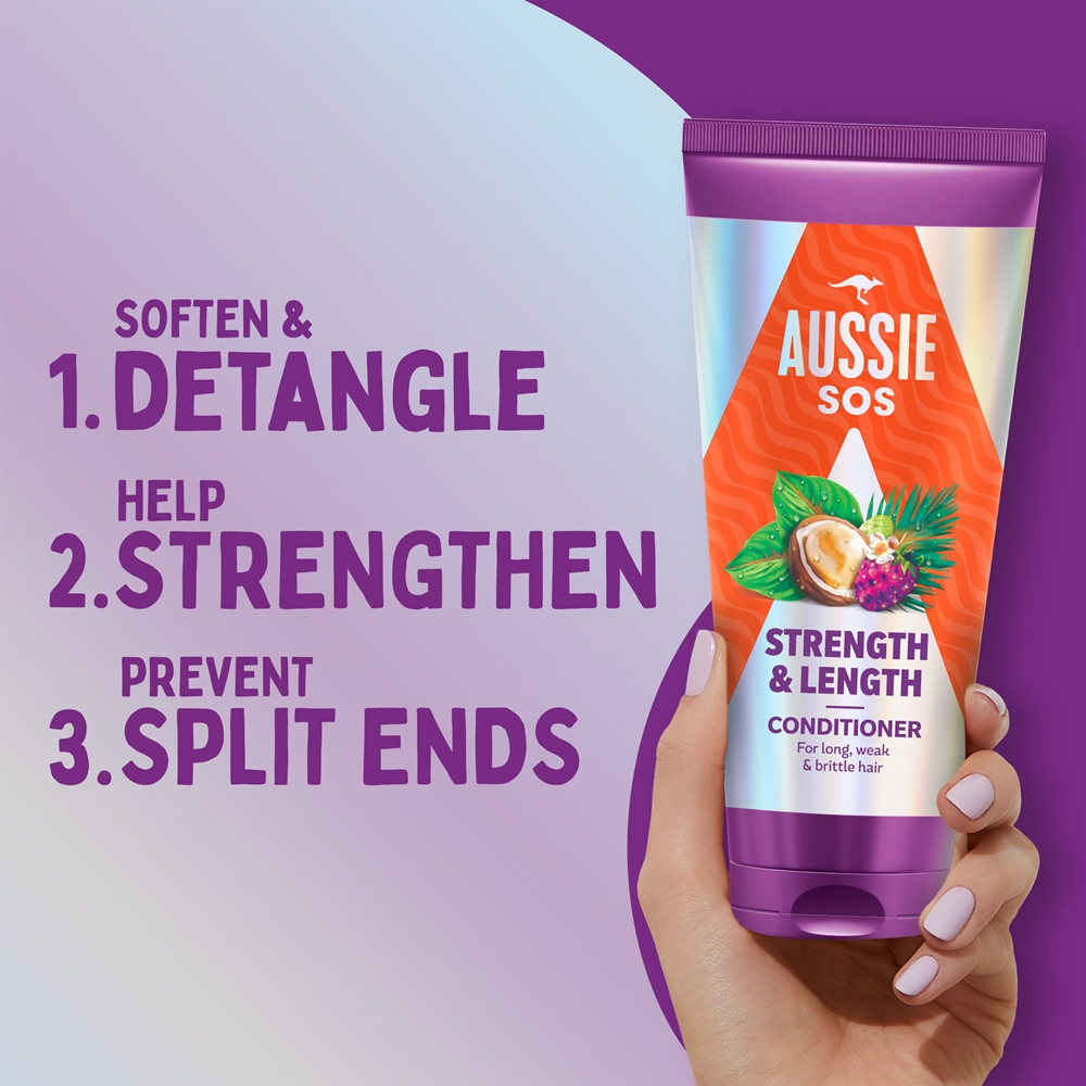 Aussie SOS Strength & Length krepilni balzam za dolge lase | notino.si