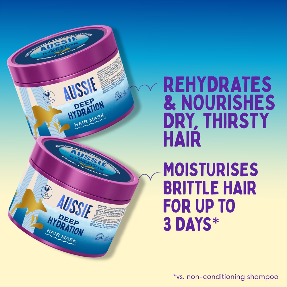 Aussie Deep Hydration Hair Mask интензивна хидратираща маска за суха и ...