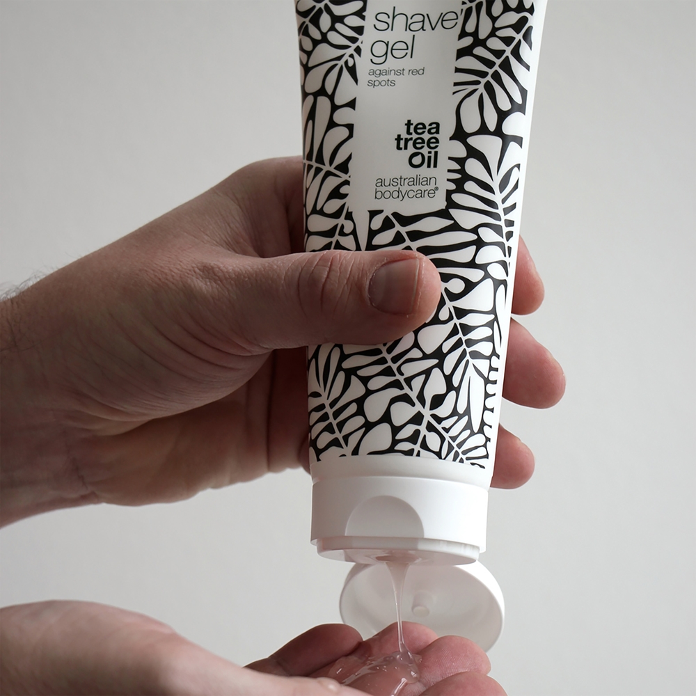 Australian Bodycare Tea Tree Oil gel de barbear com óleo de tea tree ...
