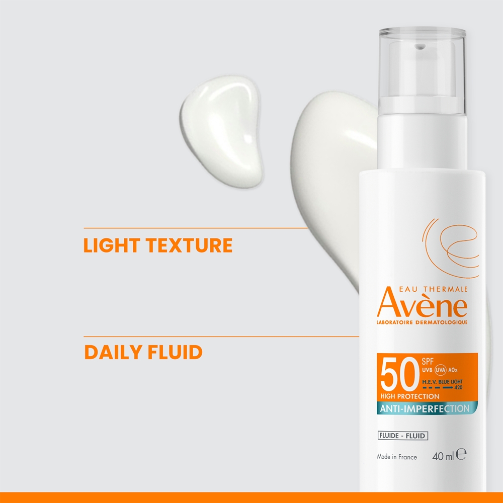 Avène Sun Cleanance Fluid Protective Fluid for oily and combination ...