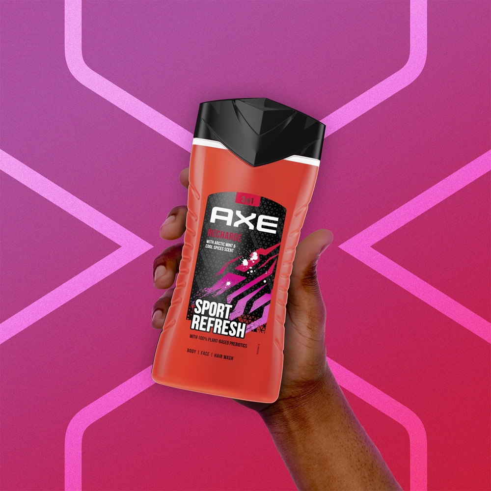 Axe Recharge Arctic Mint & Cool Spices gel doccia rinfrescante 3 in 1 ...