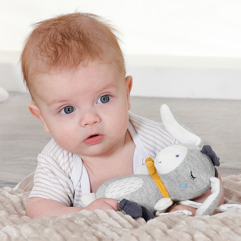 BABY FEHN fehnNATUR Musical Donkey contrast hanging toy with melody ...