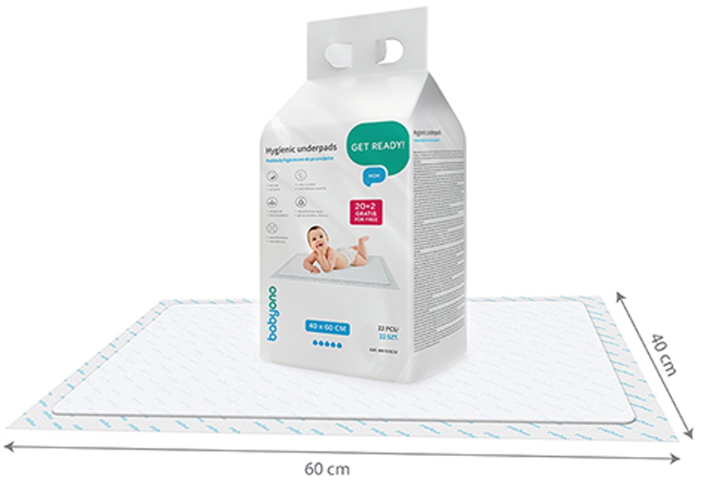BabyOno Get Ready Hygienic Underpads disposable changing mats | notino.ie
