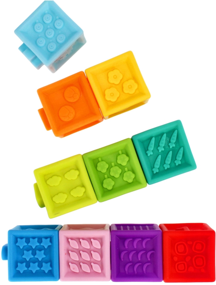 Bam-Bam Rubber Blocks zachte, sensorische speelkubussen | notino.nl