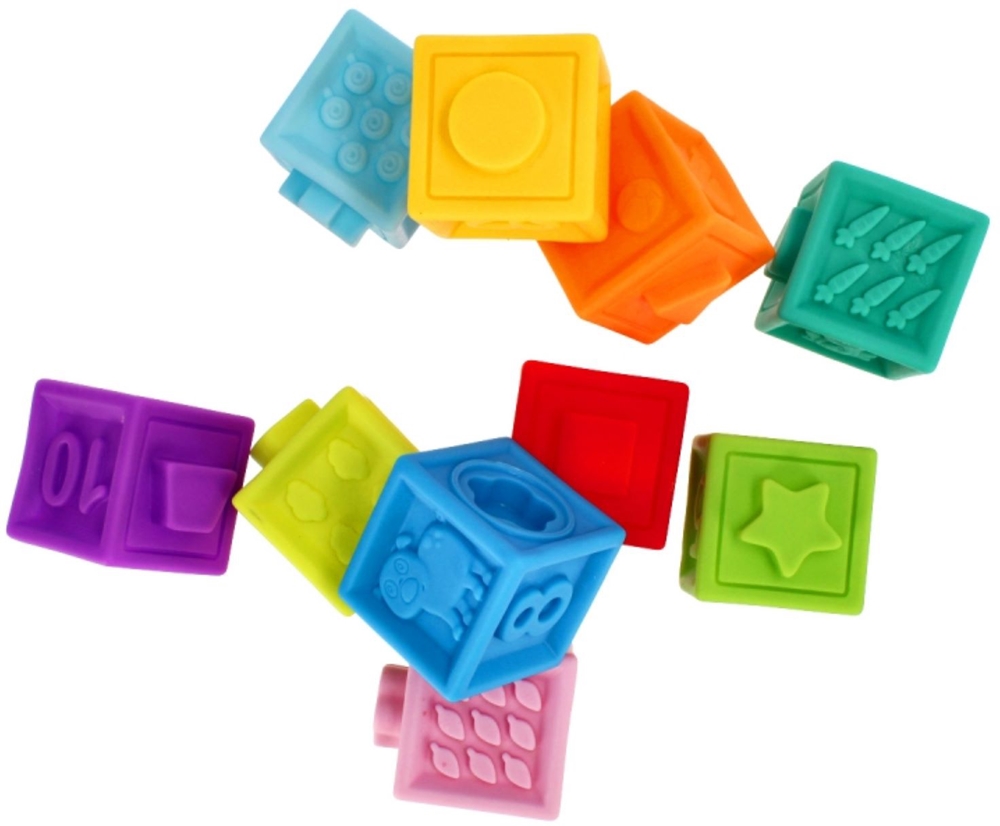 Bam-Bam Rubber Blocks меки сензорни кубчета за игра | notino.bg