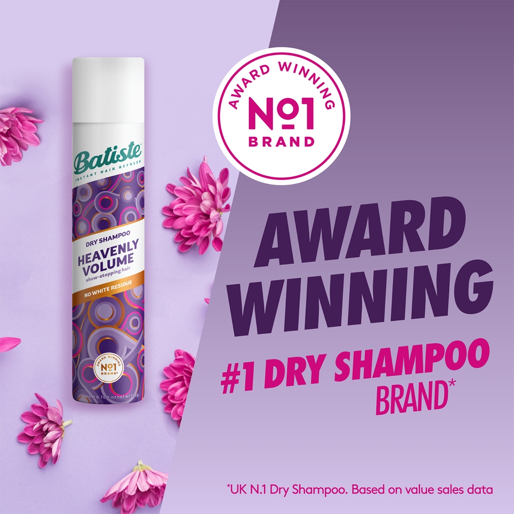 Batiste Heavenly Volume Dry Shampoo for volume and shine | notino.ie