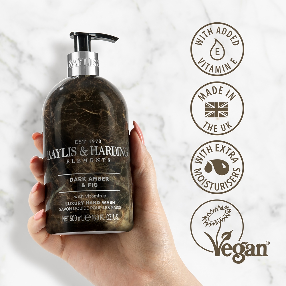 Baylis & Harding Elements Dark Amber & Fig liquid hand soap | notino.co.uk