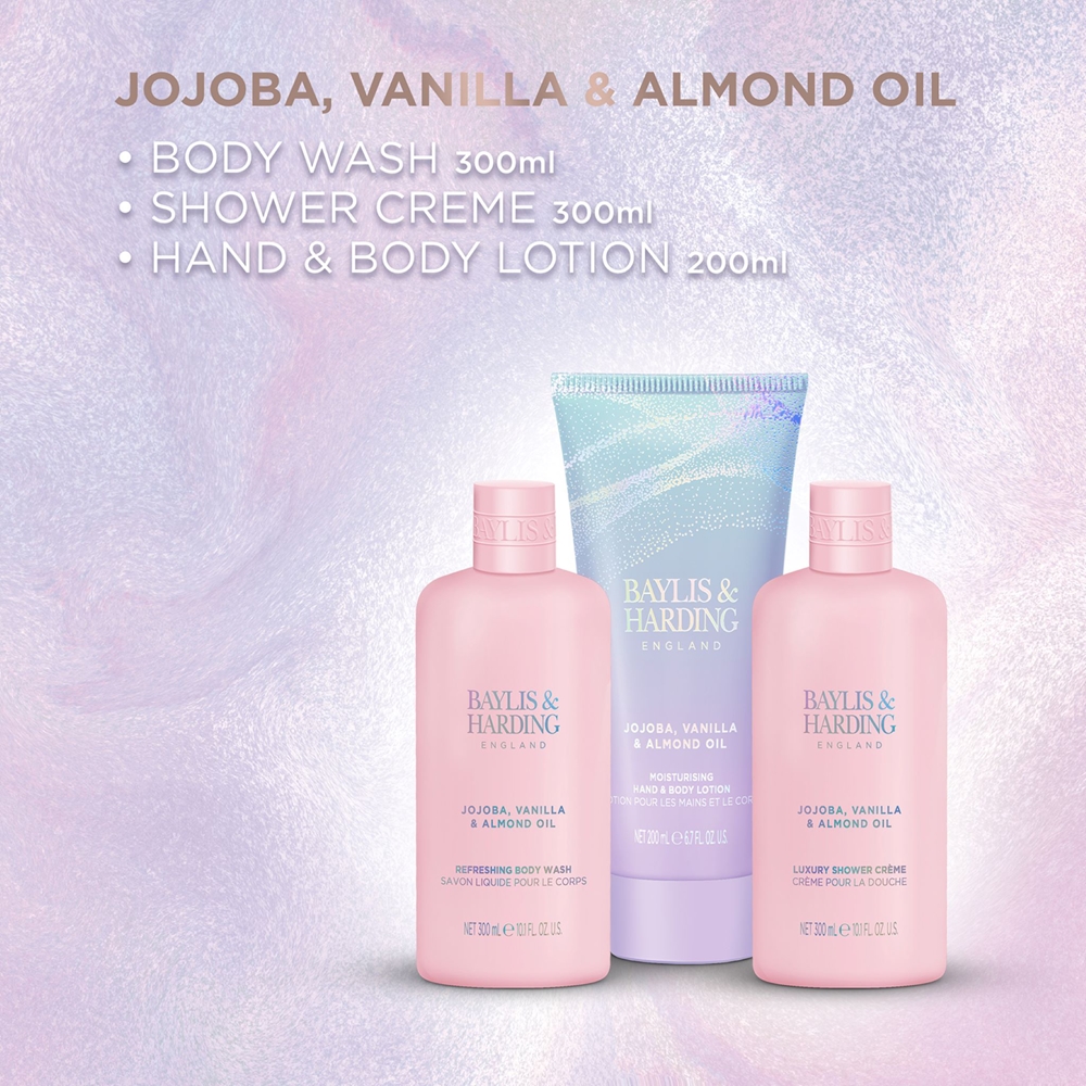 Baylis & Harding Jojoba, Vanilla & Almond Oil gift set for women with almond oil | notino.co.uk