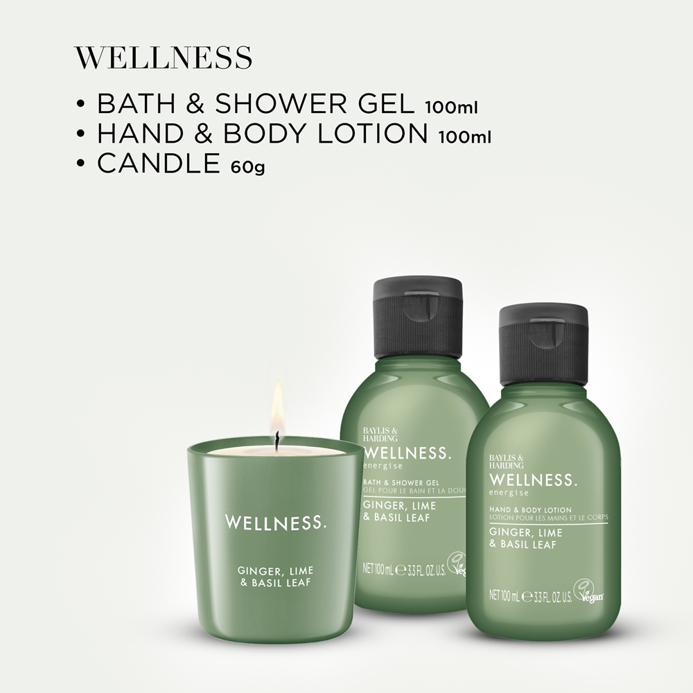 Baylis & Harding Wellness. Energise подаръчен комплект Ginger, Lime ...