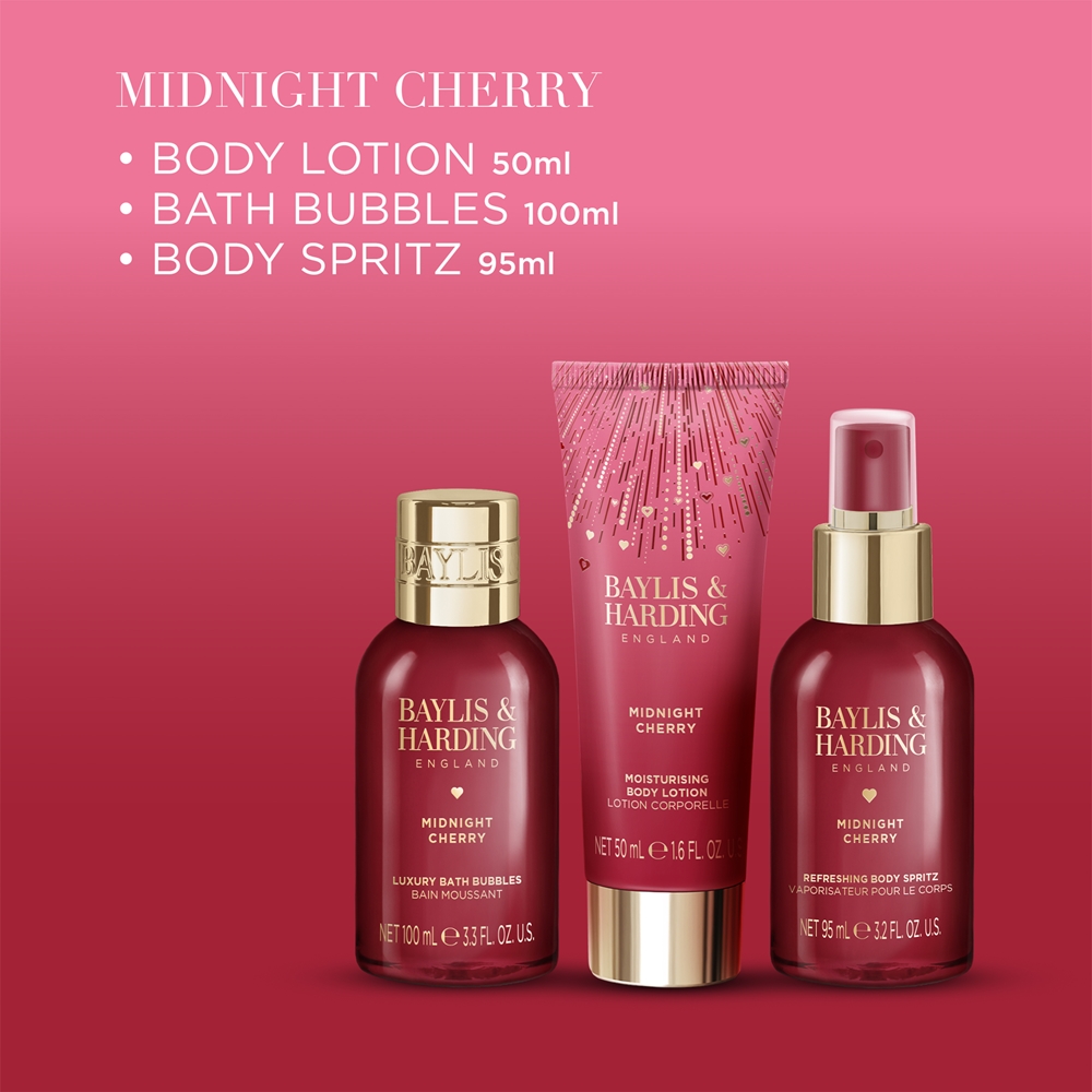 Baylis & Harding Midnight Cherry lahjasetti naisille | notino.fi
