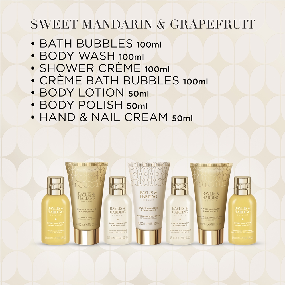 Baylis & Harding Sweet Mandarin & Grapefruit gift set for the bath ...
