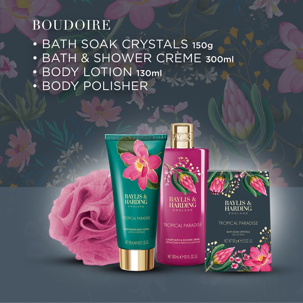 Baylis & Harding Boudoire Tropical Paradise Kinkekomplekt tinakarp ...