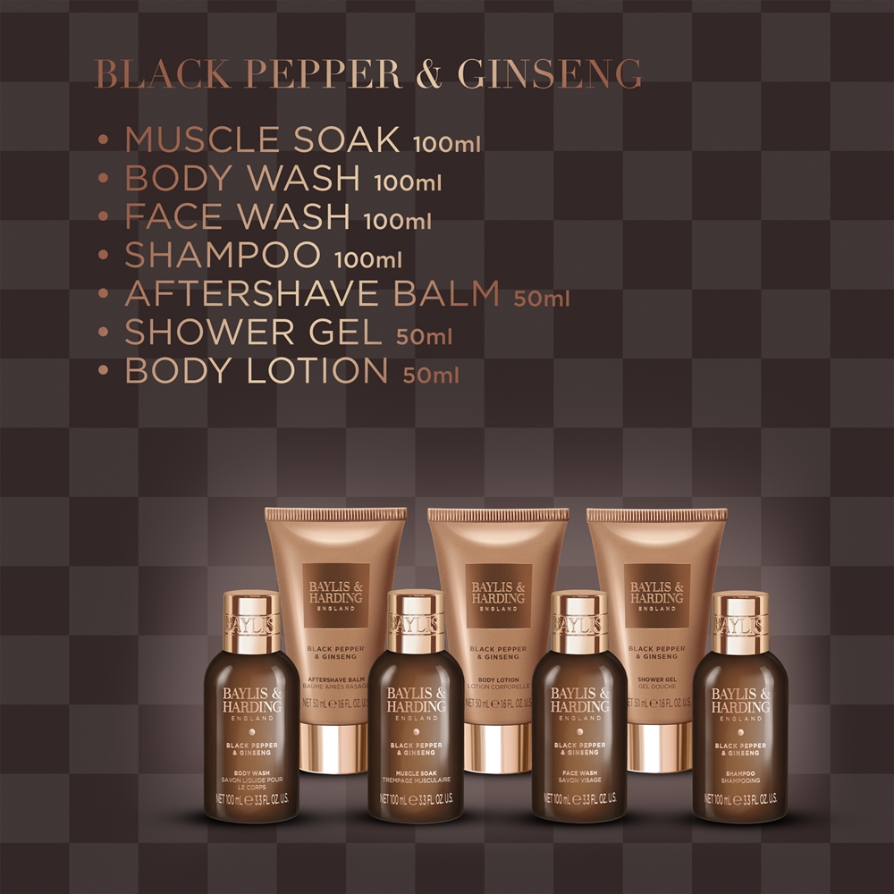 Baylis & Harding Black Pepper & Ginseng gift set for men | notino.co.uk