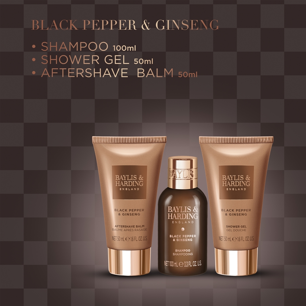 Baylis & Harding Black Pepper & Ginseng подаръчен комплект на път ...