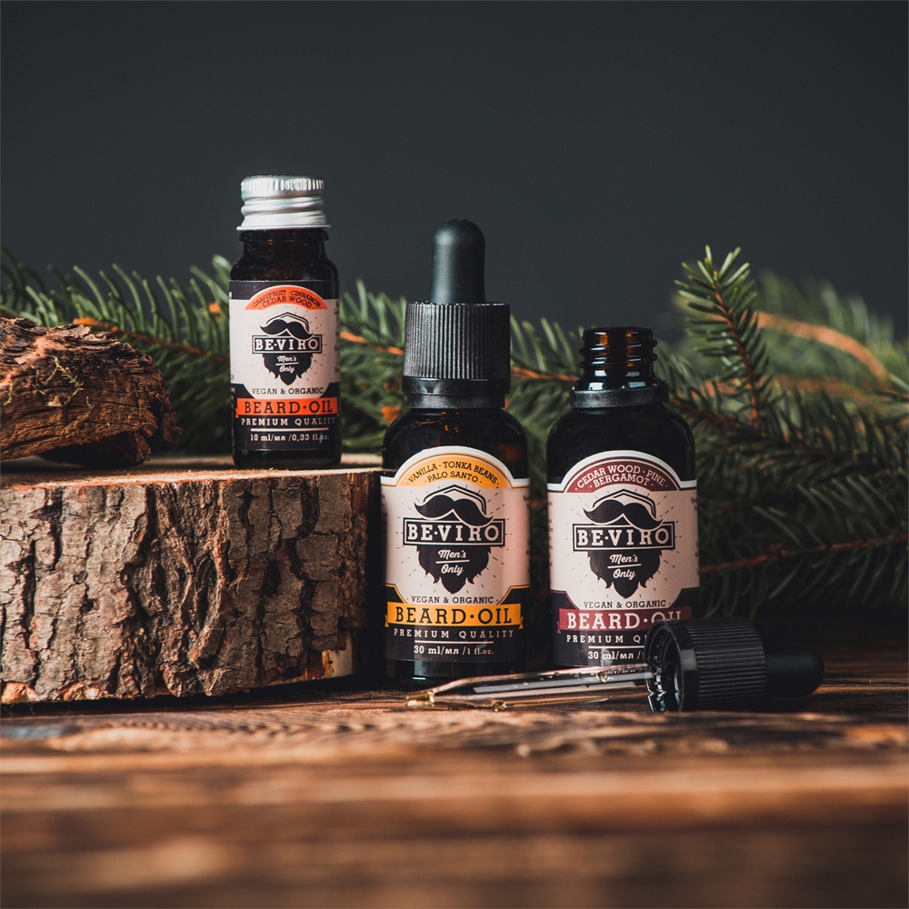 Beviro Men's Only Grapefruit, Cinnamon, Cedar Wood олио за брада ...