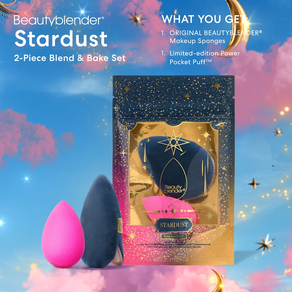 beautyblender® Stardust Blend & Bake Set makeup sponge + cover | notino ...