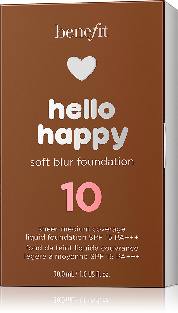 Benefit Hello Happy Soft Blur Foundation Matte Liquid Foundation SPF 15 ...