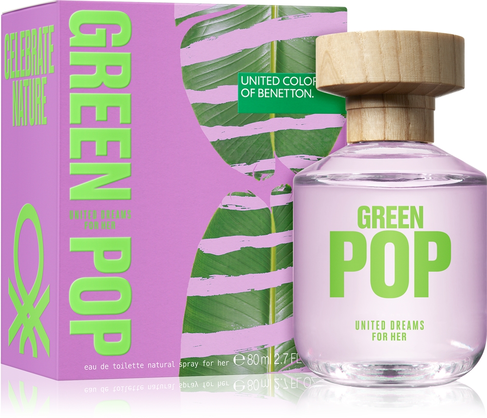 Benetton United Dreams Green Pop For Her Eau de Toilette für Damen