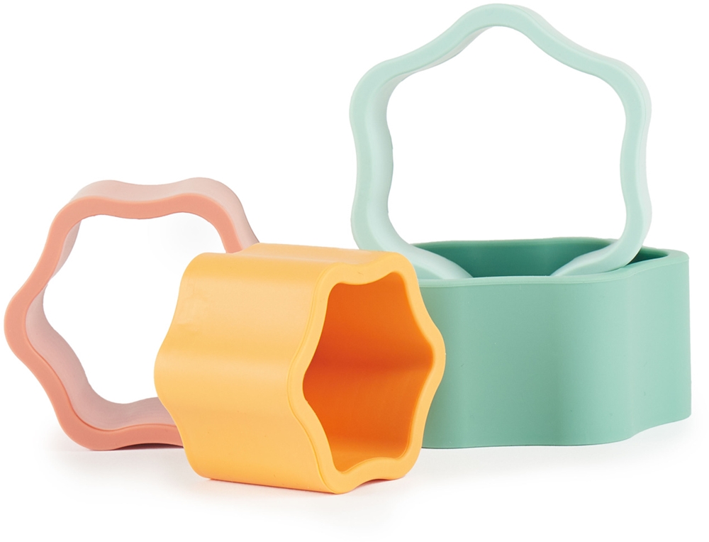 Bieco Silicone Stacking Tower Flower activity toy | notino.ie