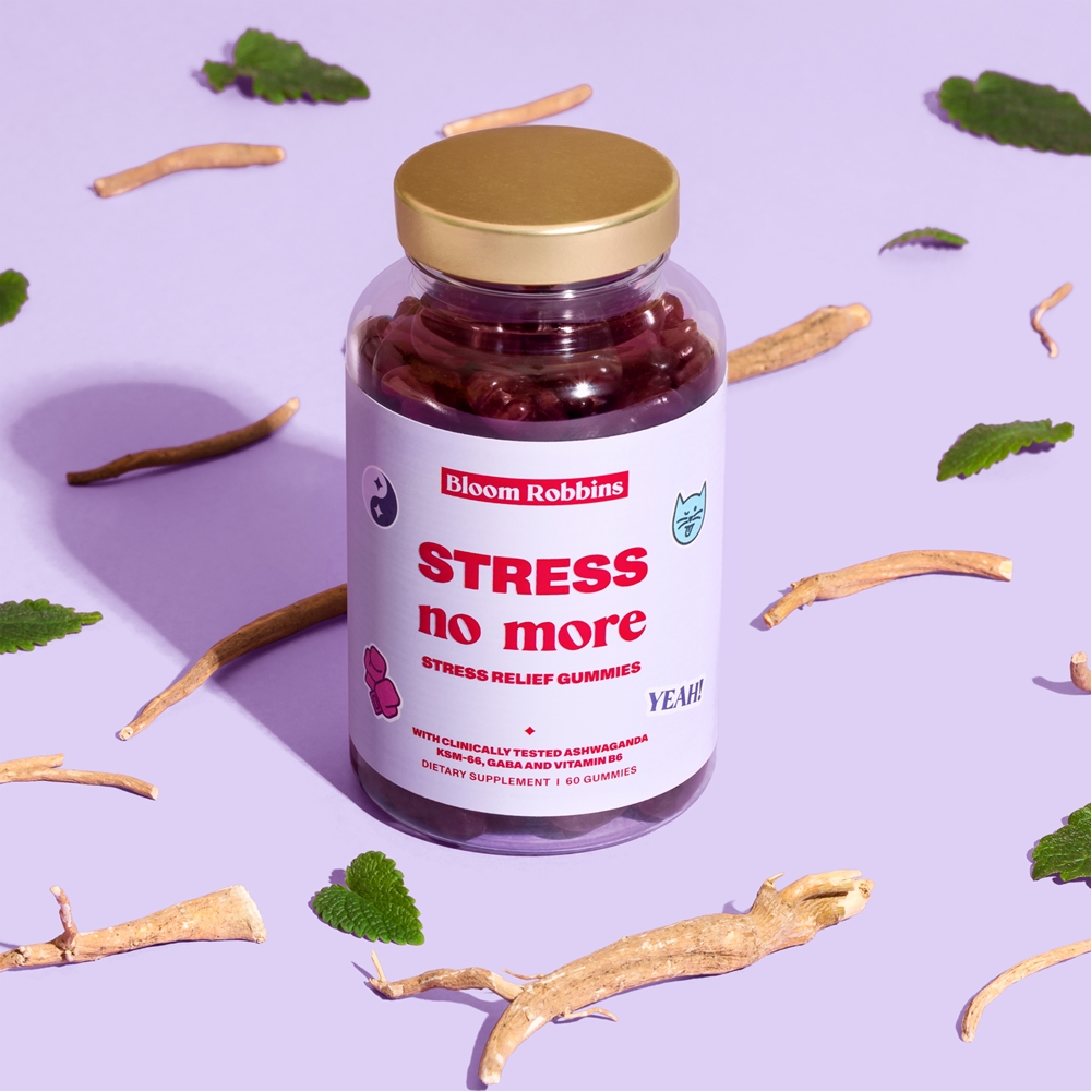 Bloom Robbins STRESS no more žvýkací kostičky pro psychickou pohodu ...