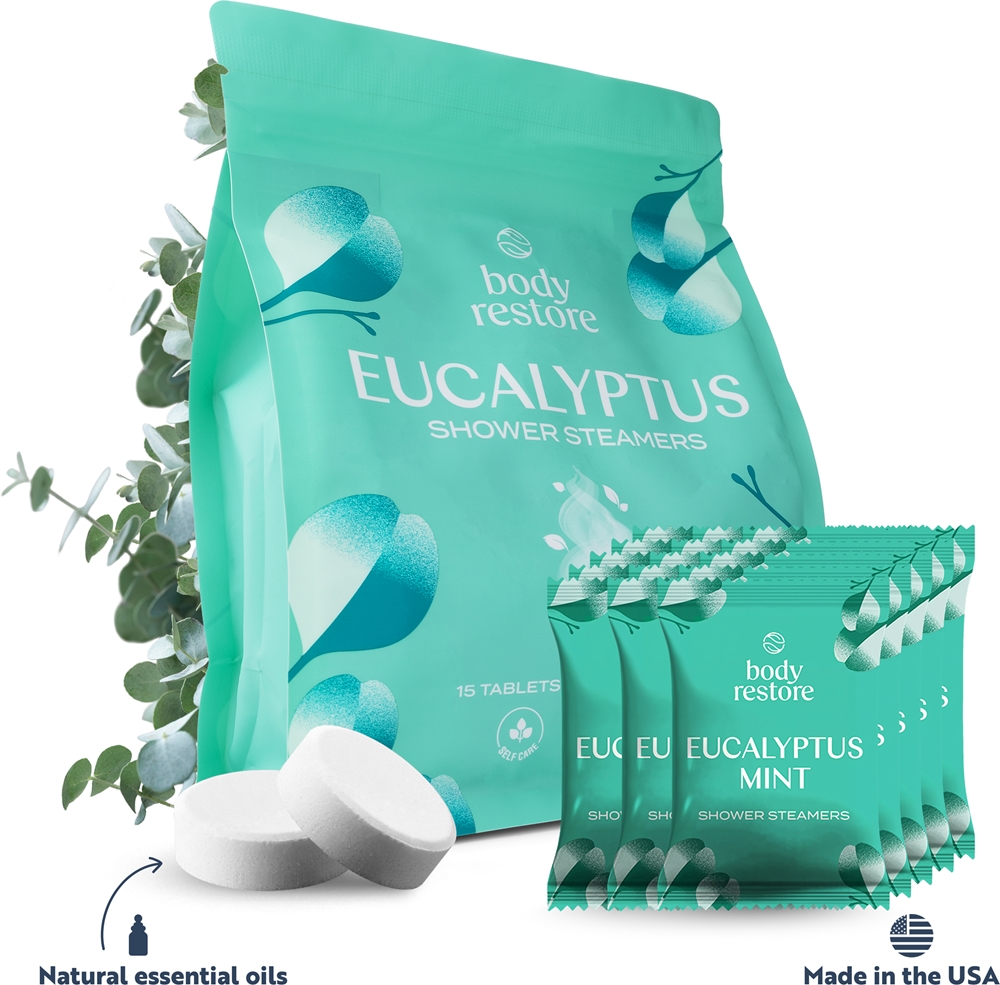 Body Restore Eucalyptus & Mint Shower Steamers pastiglie per la doccia ...