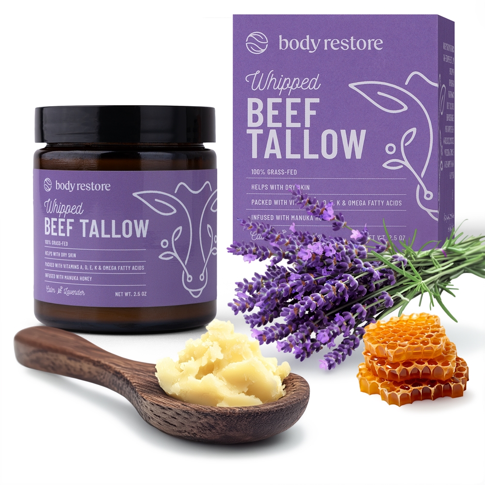 Body Restore Whipped Beef Tallow Balm Lavender hranilna krema za telo ...