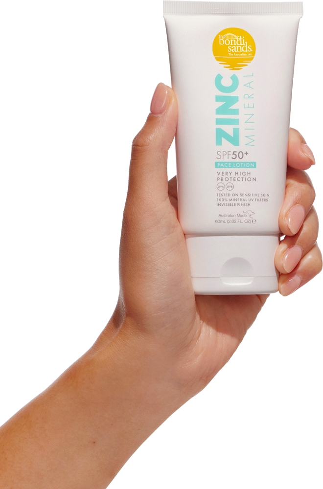 Bondi Sands SPF 50+ Zinc Mineral Face Lotion Mineral Suntan Lotion for ...